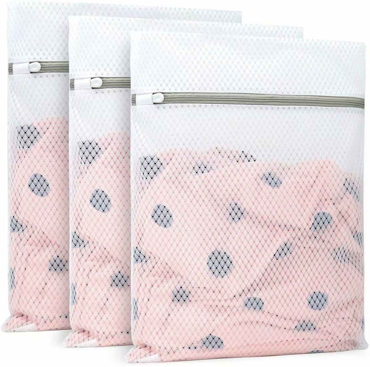 Mesh Laundry Bags for Delicates, 3Pcs Durable Washing Bags, Laundry Bag ...