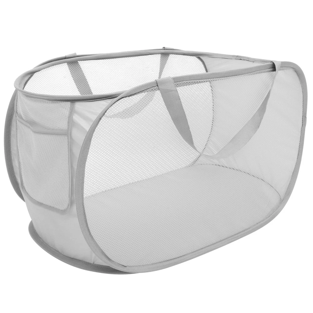 Mesh Laundry Basket Child Folding Collapsable Baskets Collapsible ...