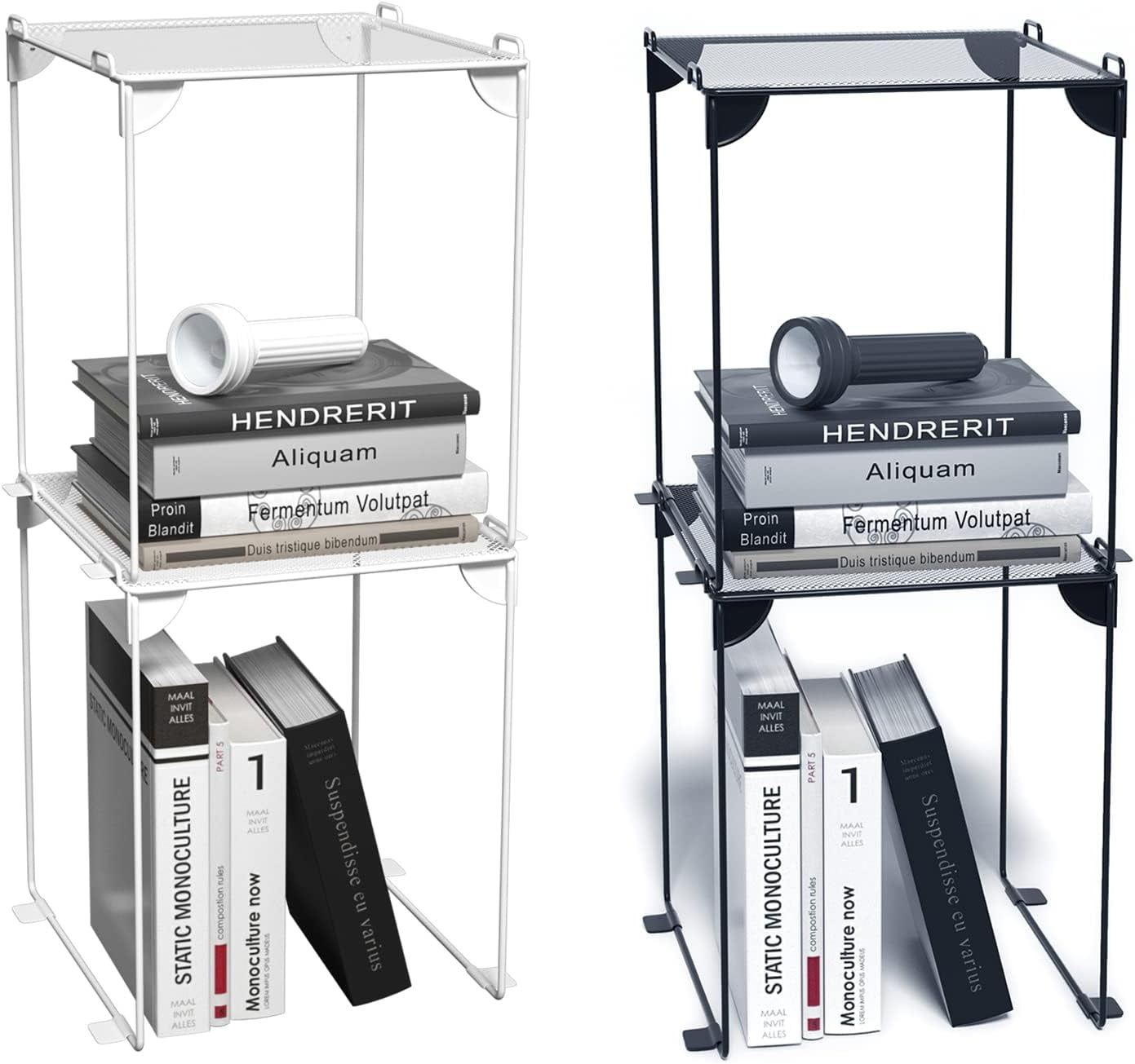 Mesh Locker Shelf, Stackable Extra Tall Locker Organizer, Collapsible ...