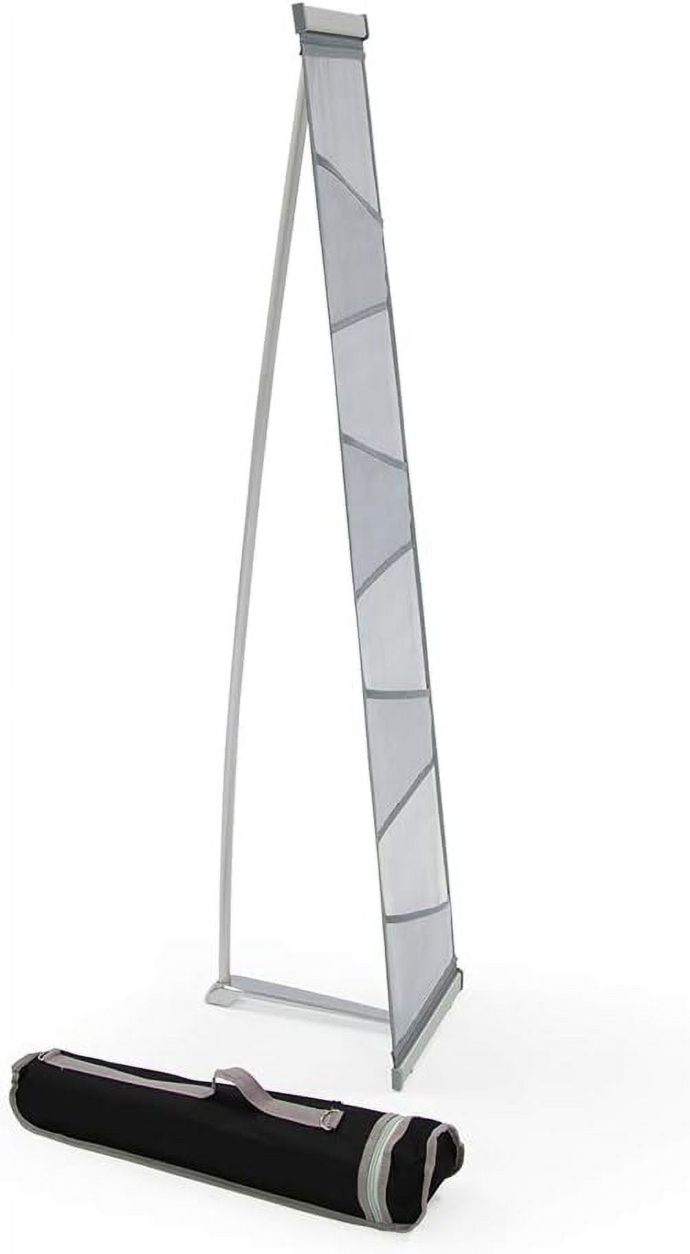 Mesh Magazine Stand – 0.9ft x 4.6ft Roll Up Brochure Holder with 4 ...