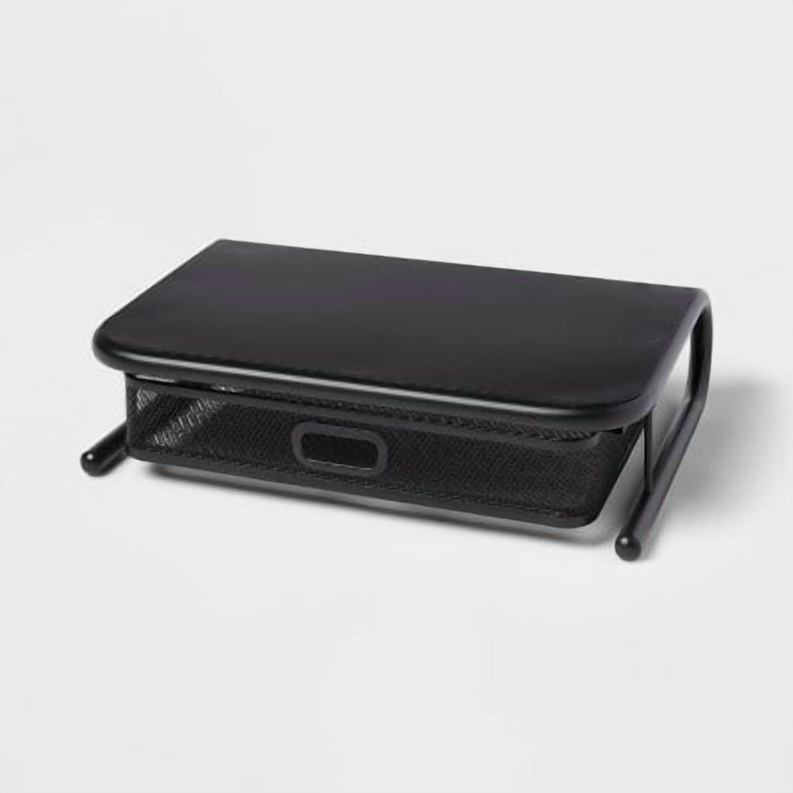 Mesh Monitor Stand with Drawer Black - Metal Monitor Riser, Desk ...
