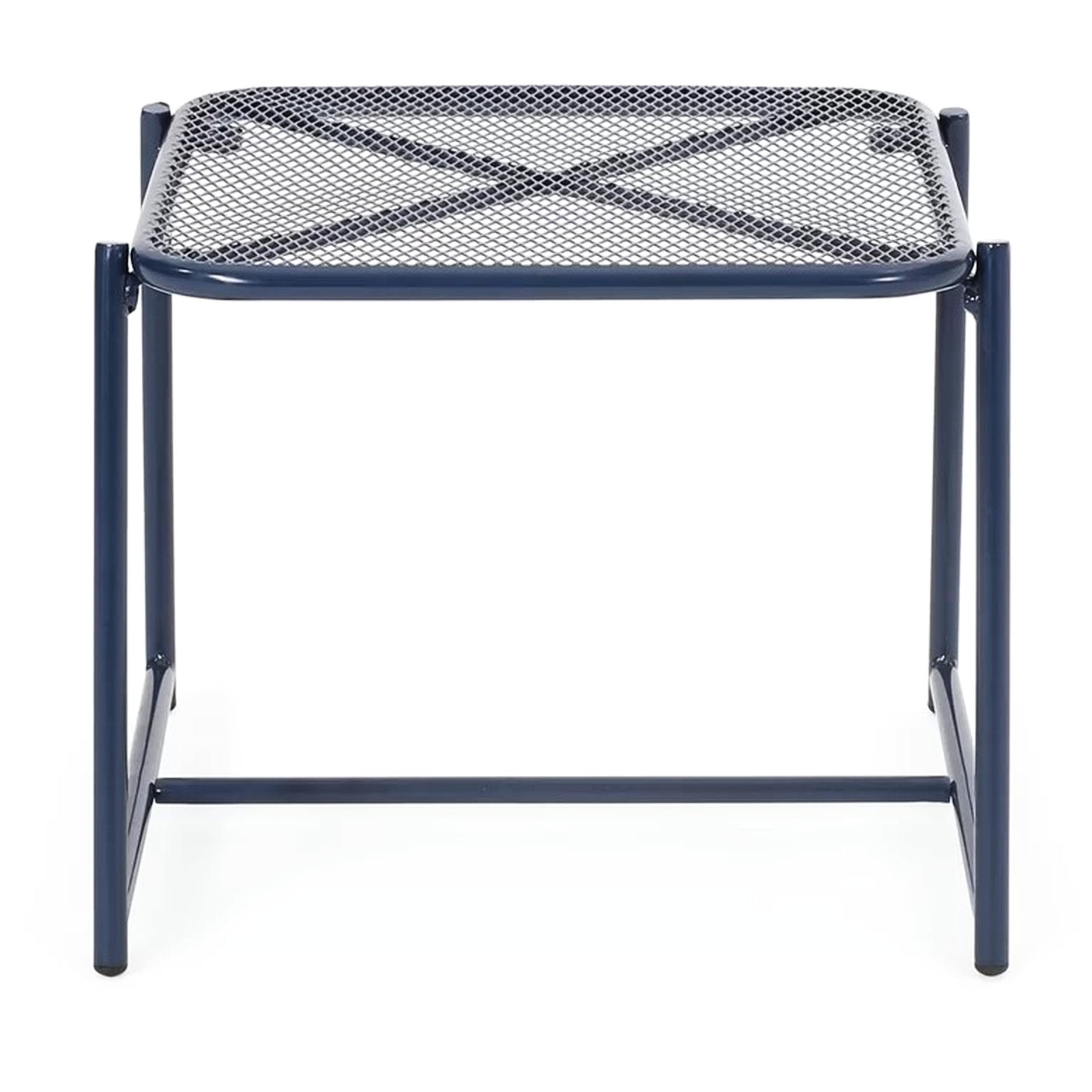 Mesh Motif & Rounded Edges Side Table | Perfect for Modern Outdoor ...