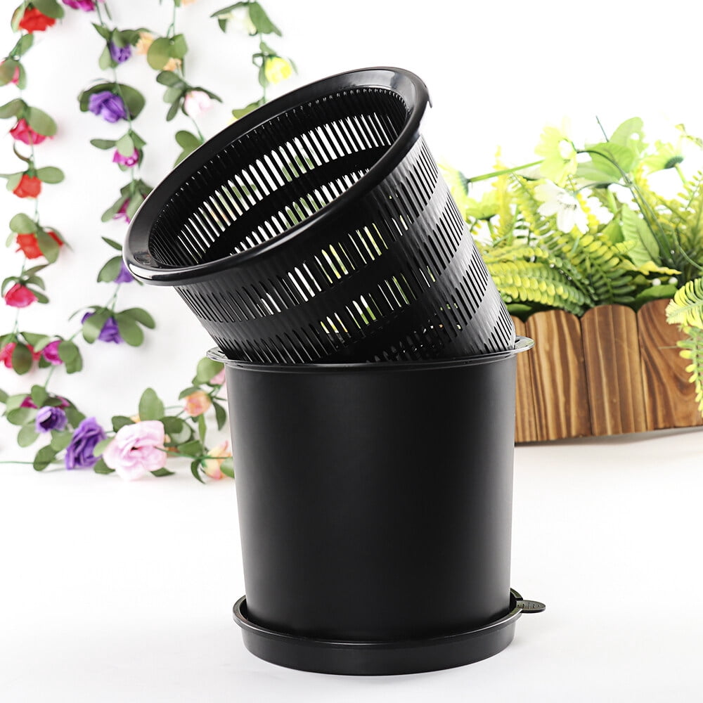 Mesh Net Pots, Plastic Orchid Pots Flexible Nursery Pot Flower Pots ...