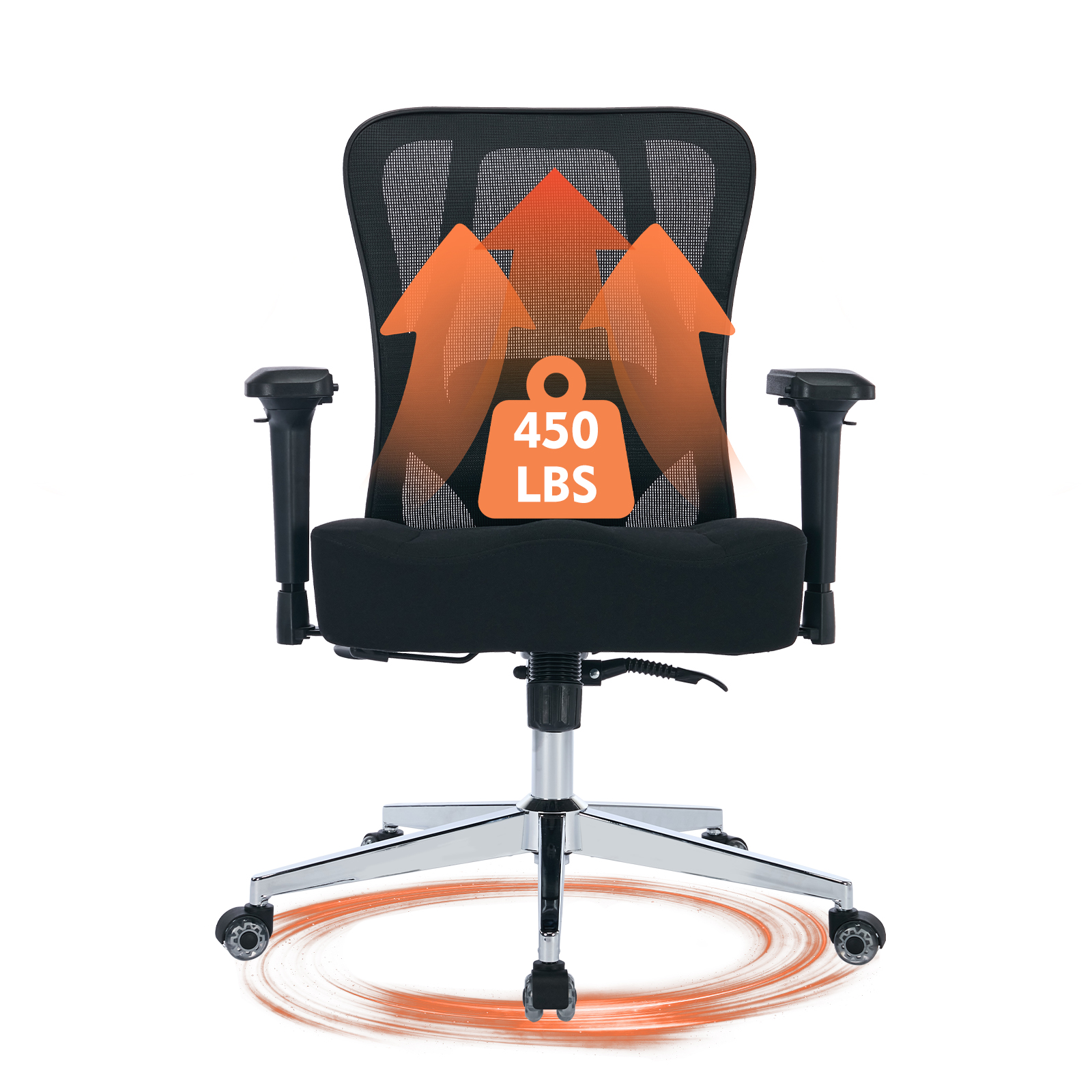 Costway Mesh Ergonomic Executive Office Computer Adjustable Desk Chair ...