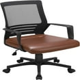 Mesh Office Chair with Rolling Casters Ergonomic Adjustable Task Chair ...