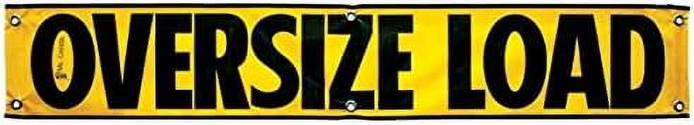 Mesh Oversize Load Banner with Grommets 12 Inch x 72 Inch$$Safety ...