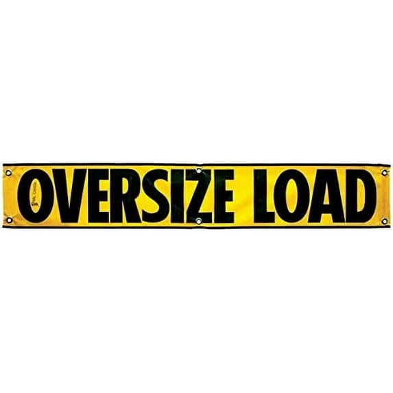 Mesh Oversize Load Banner with Grommets 12 Inch x 72 Inch$$Safety ...