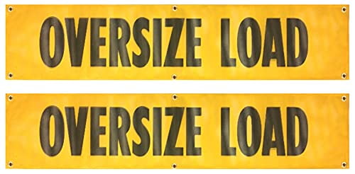 Mesh Oversize Load Signs for Trucks - 18" X 84" (2 Pack) Heavy Duty ...