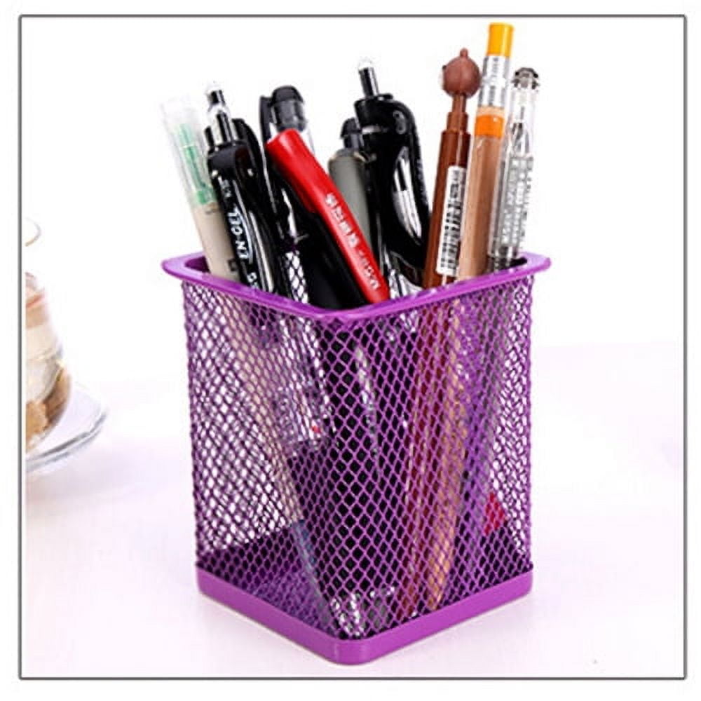 Mesh Pen Holder, Pencil Holder Pencil Basket Pen Cup Locker Organizer ...