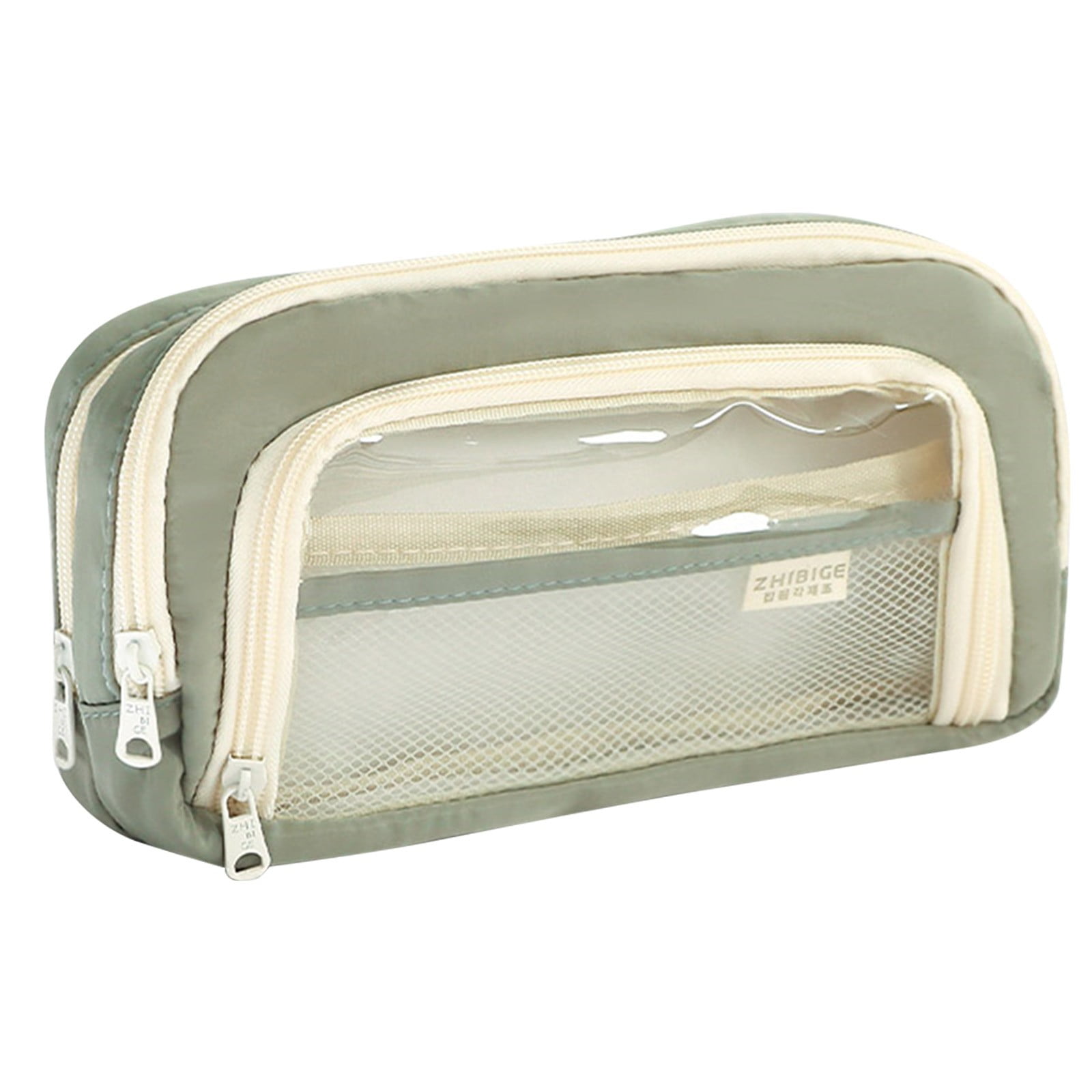 Mesh Pencil Case Large Capacity Transparent Educational Supply Organizer for Junior High learner ...