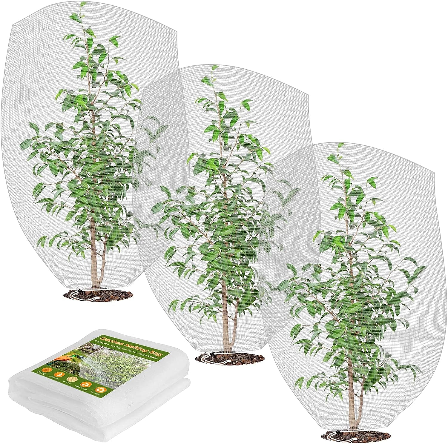 Mesh Plant Cover 3PCS,Garden Netting Outdoor,Netting for Tomato Plants ...