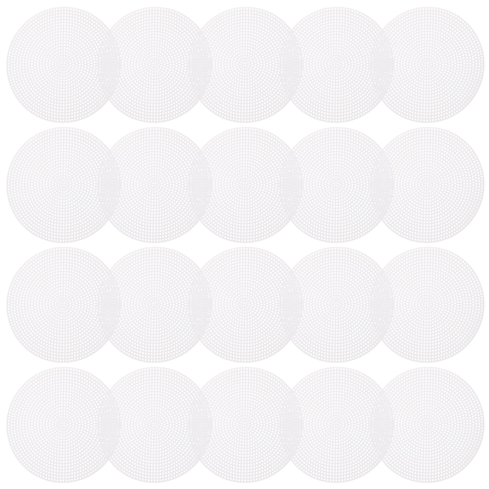 Mesh Plastic Canvas Cross Stitch Sheet Embroidery Sheets Diy Round ...