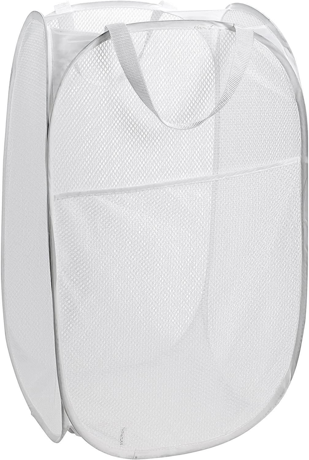 Mesh Popup Laundry Hamper - Portable, Durable Handles, Collapsible for ...
