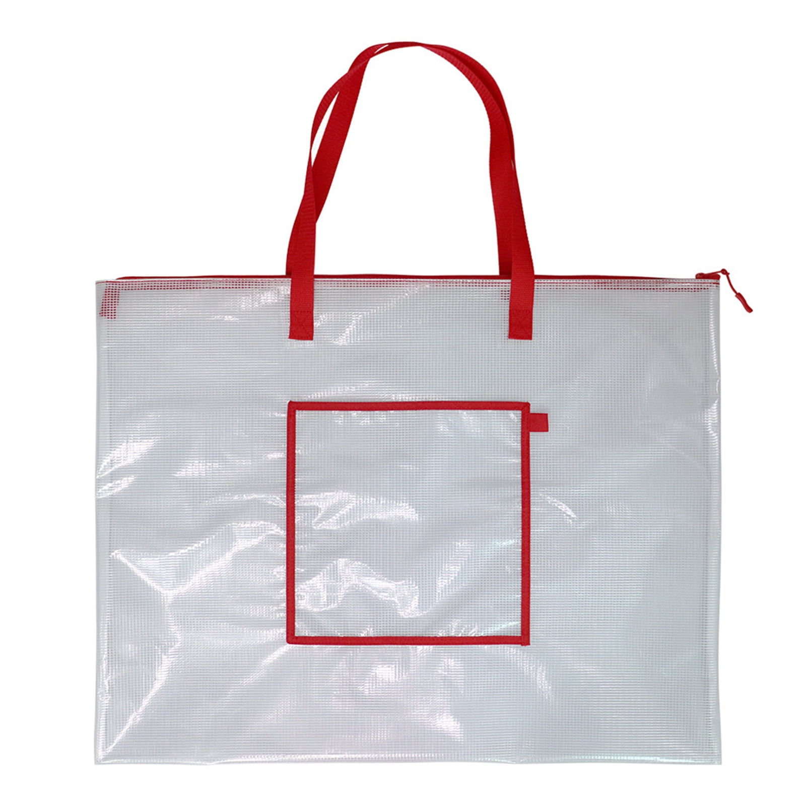 Mesh Project Bag Clear Mesh Poster Organizers Bag with Carry Handle ...