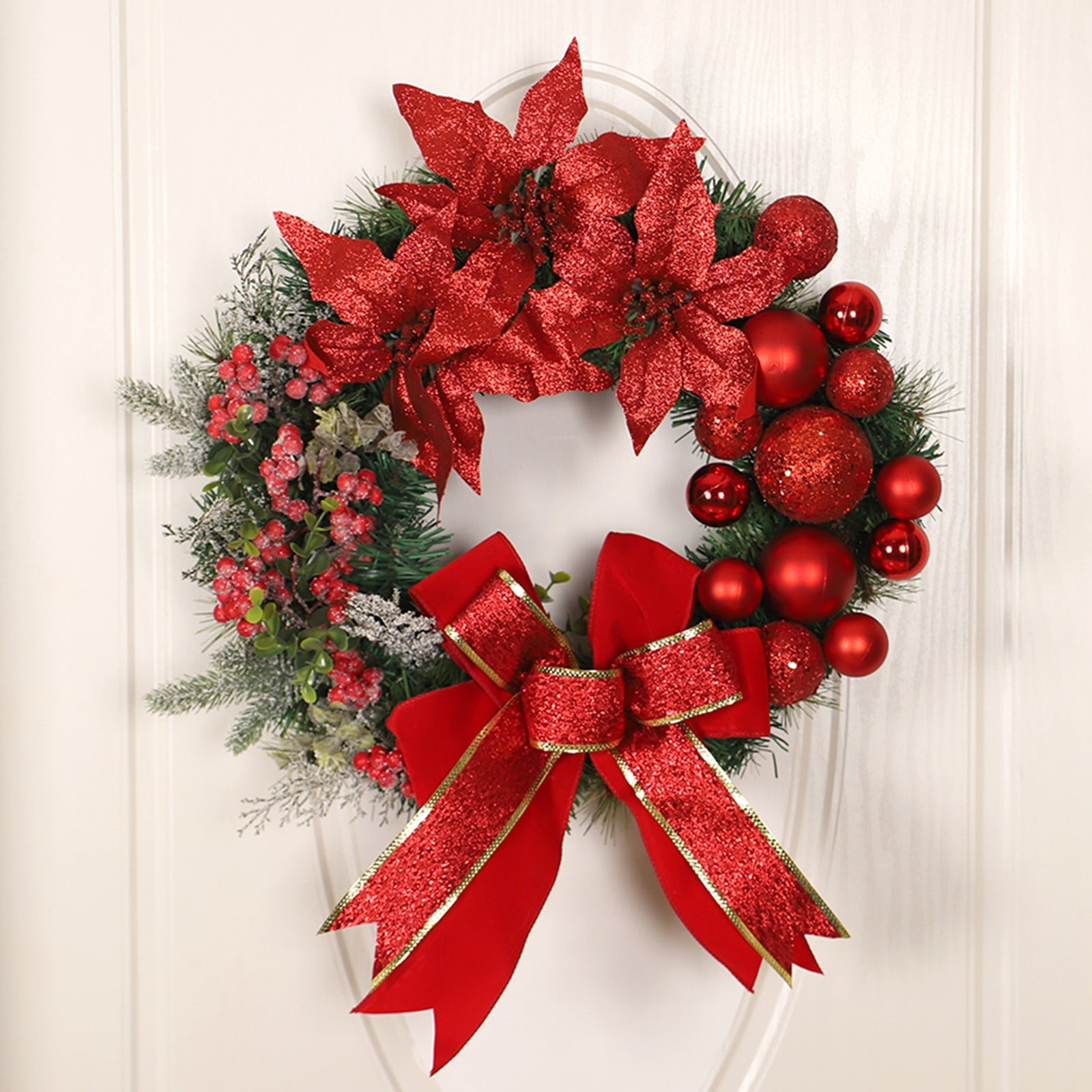 Mesh Ribbon for Wreaths Lighted Wreaths for Windows Wreath Large ...