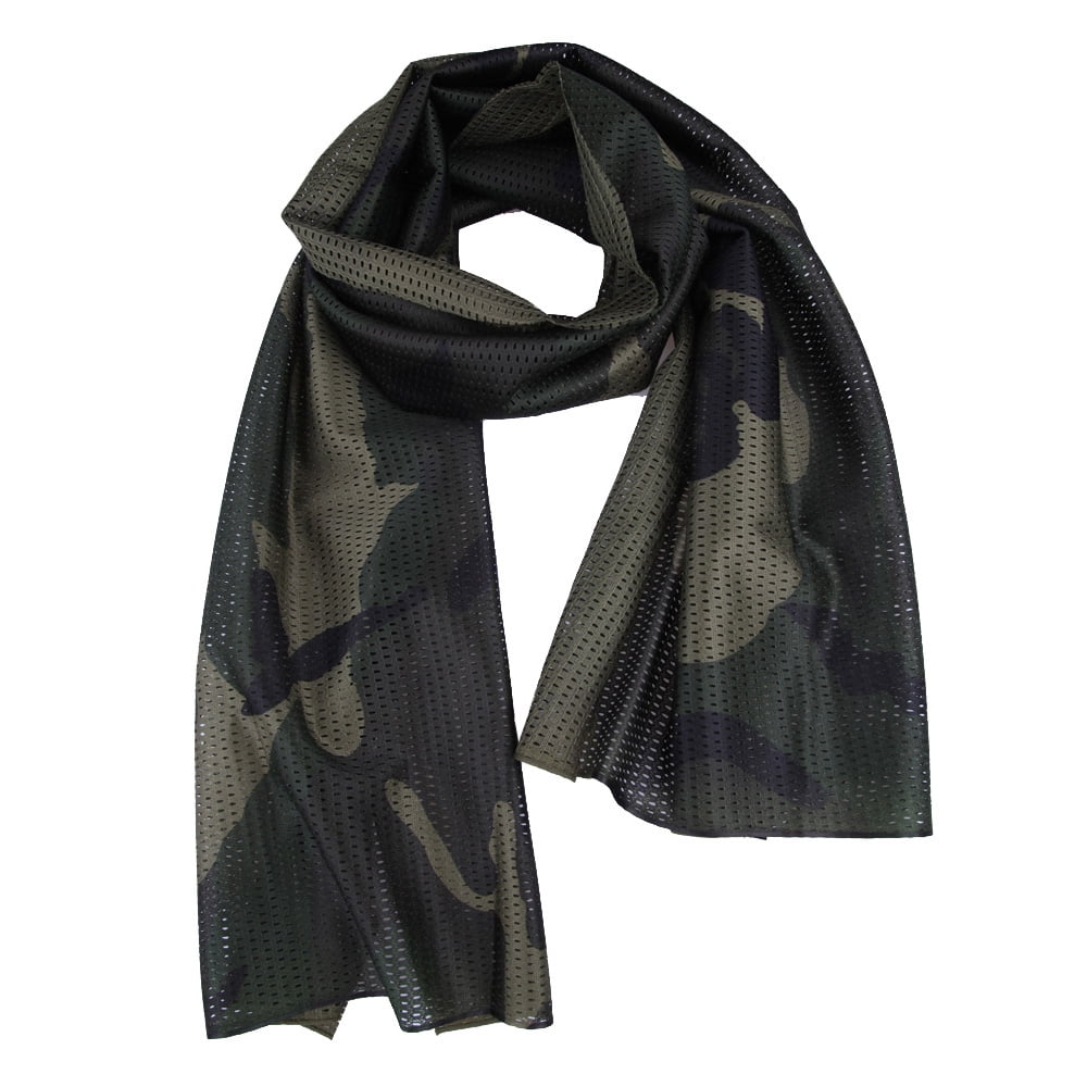 Mesh Scarf Outdoor Jungle Muffler Breathable Headband Neck Wrap (Jungle ...