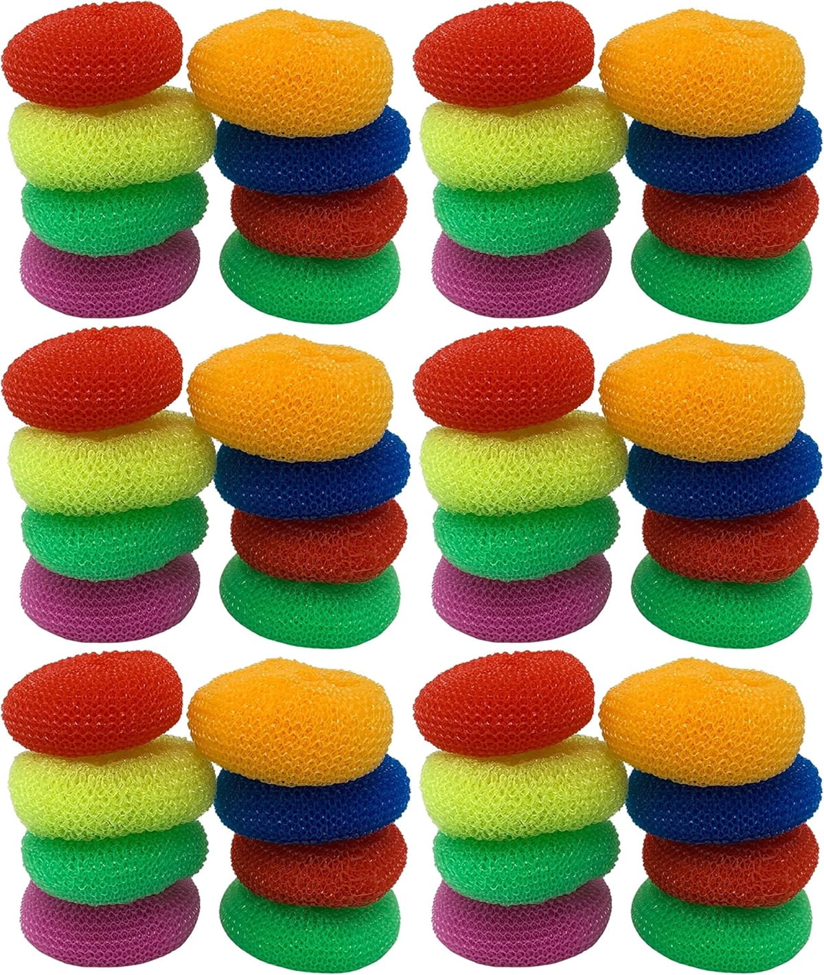 Mesh Scourers for Pots & Pans, GIXUSIL Premium Non-Scratch Stain ...