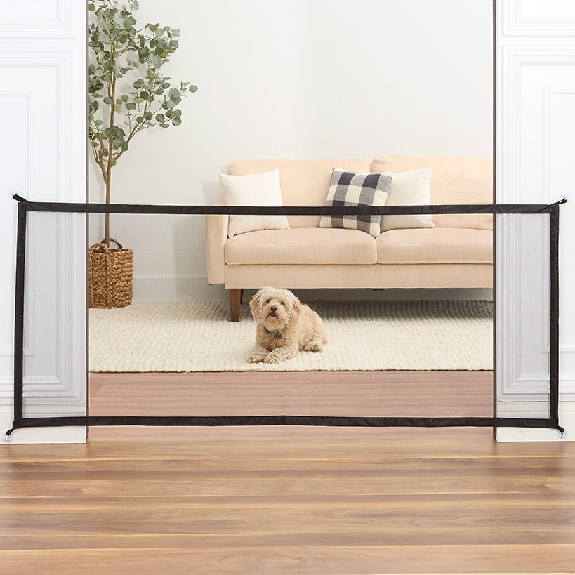 Mesh Screen Pet Gate For Doorway Stairwell Lightweight Portable ...