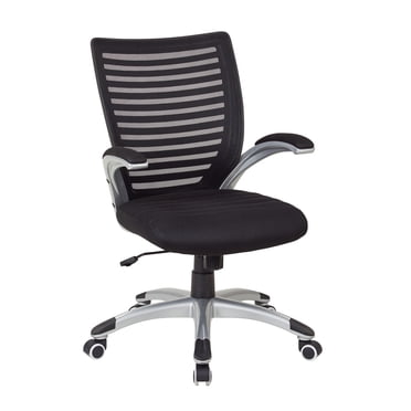 "STAPLES Rutherford Luxura Manager Chair, Black, Swivel Tilt, Fixed ...