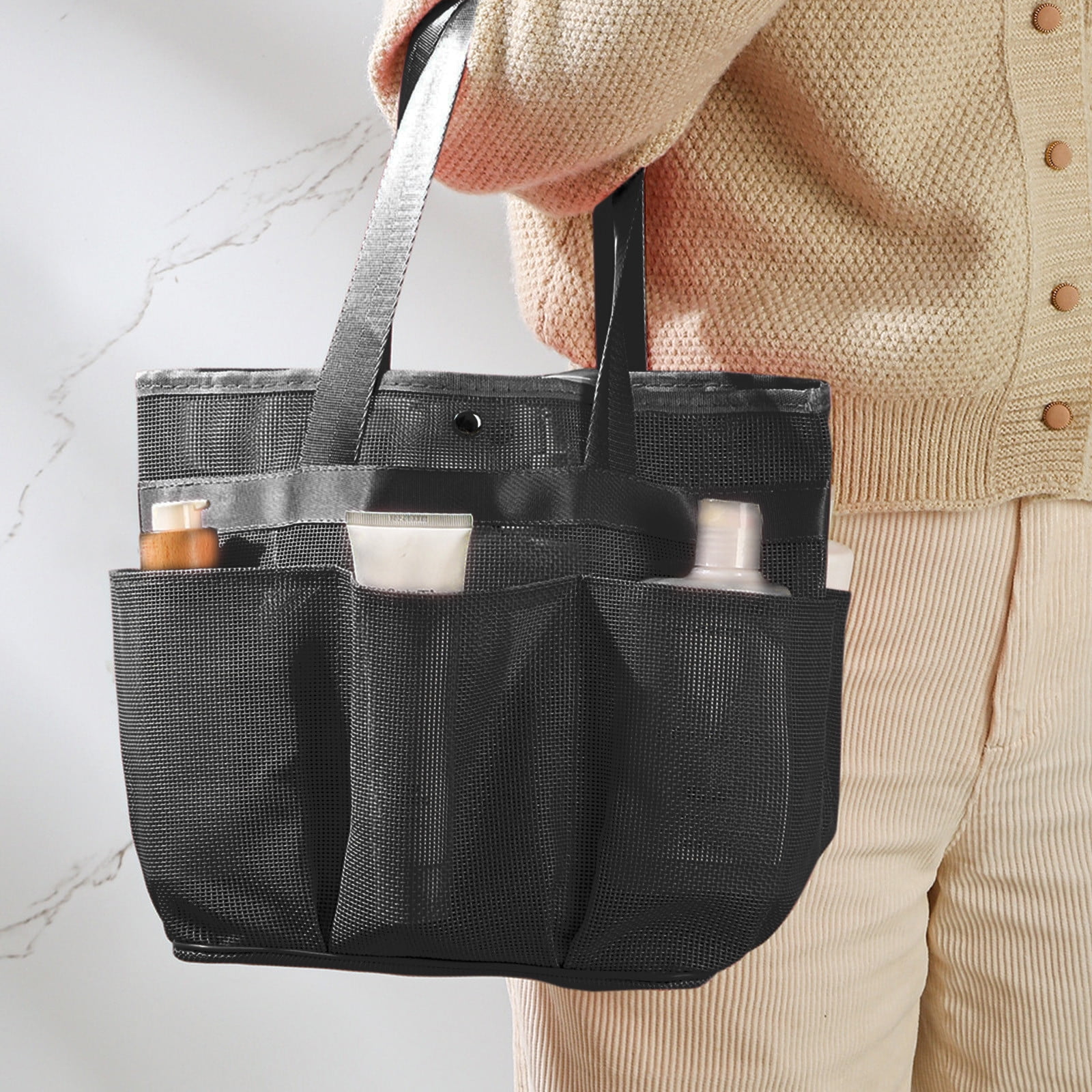 Mesh Shower Bag, Portable College Dorm Room Essentials, Fast-Dry Large ...