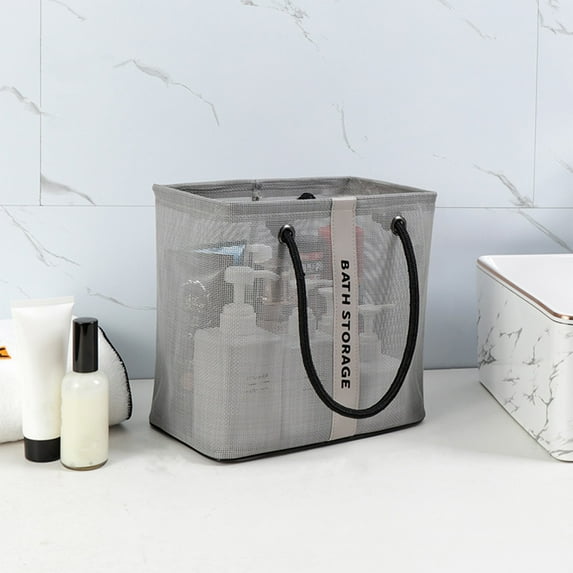 Mesh Shower Caddy Bag | Portable Hanging Shower Organizer Tote | Quick ...