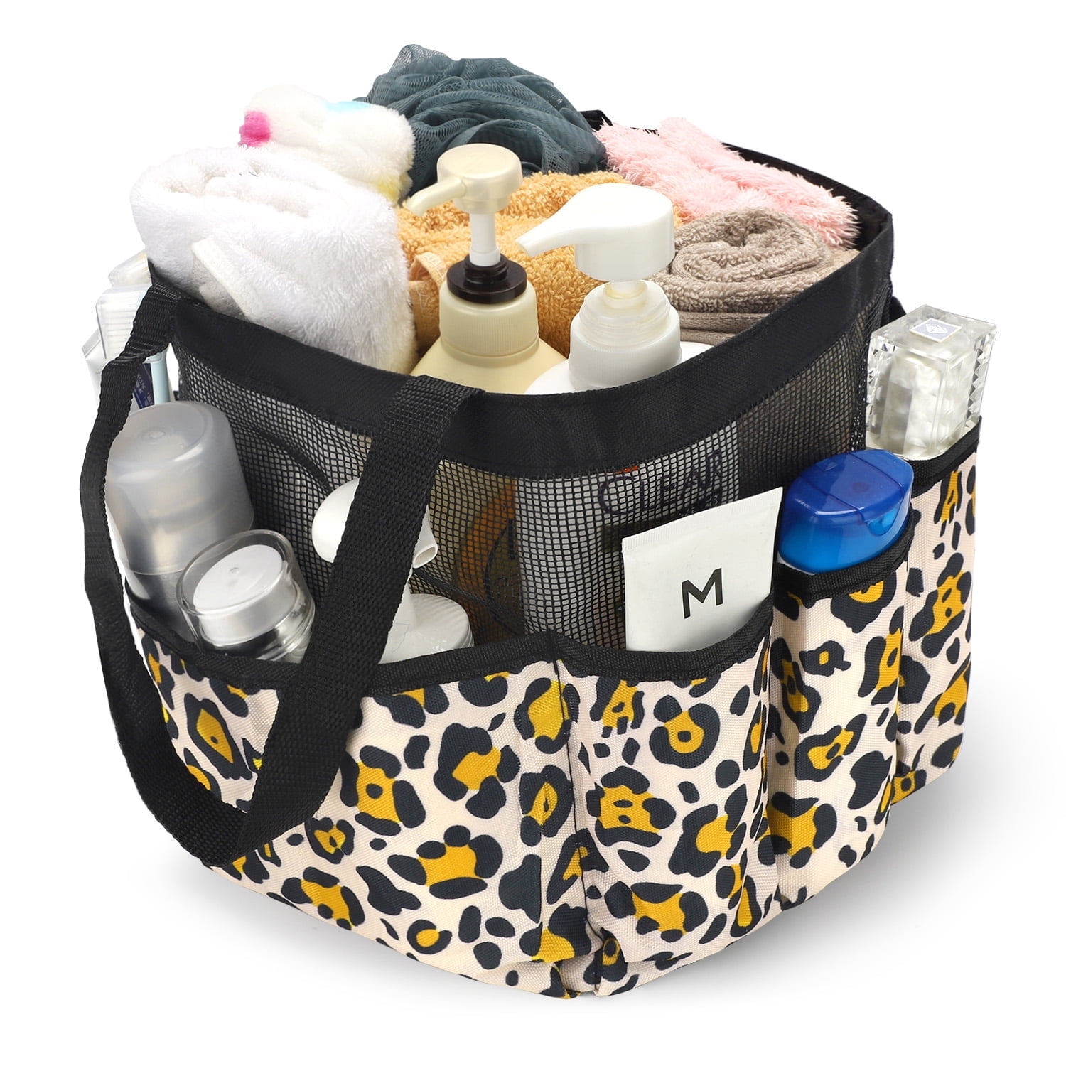 Livhil Mesh Shower Caddy, 8 Pockets, Portable for College Dorm Room ...