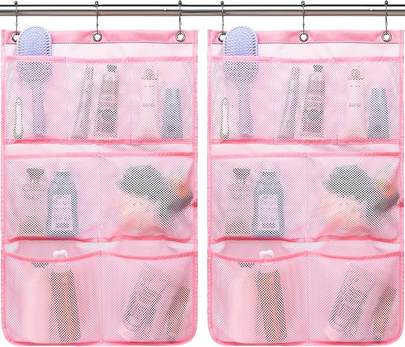 Mesh Shower Caddy Portable for College Dorm Room Essentials with 7 ...