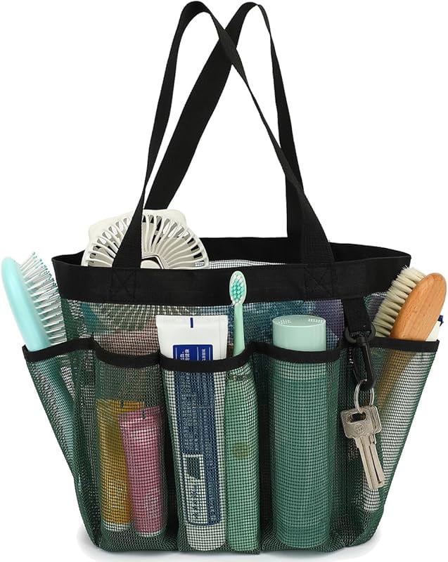 Mesh Shower Caddy Portable for College Dorm Room Essentials with 7 ...