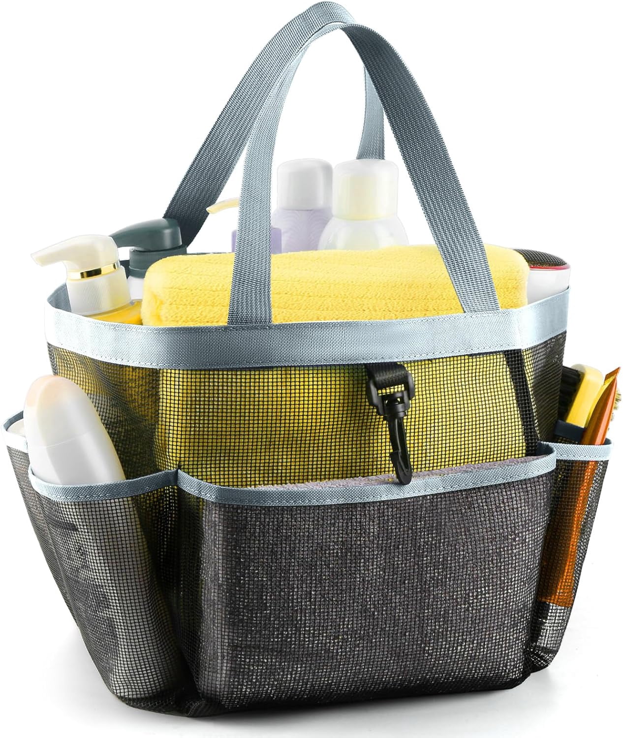 Mesh Shower Caddy Portable for College Dorm Room Essentials with 8 ...
