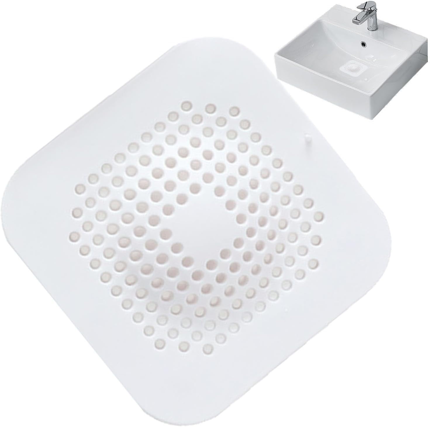 Mesh Shower Drain Cover, Bathtub Hair Catcher for Drain, Shower Drain ...