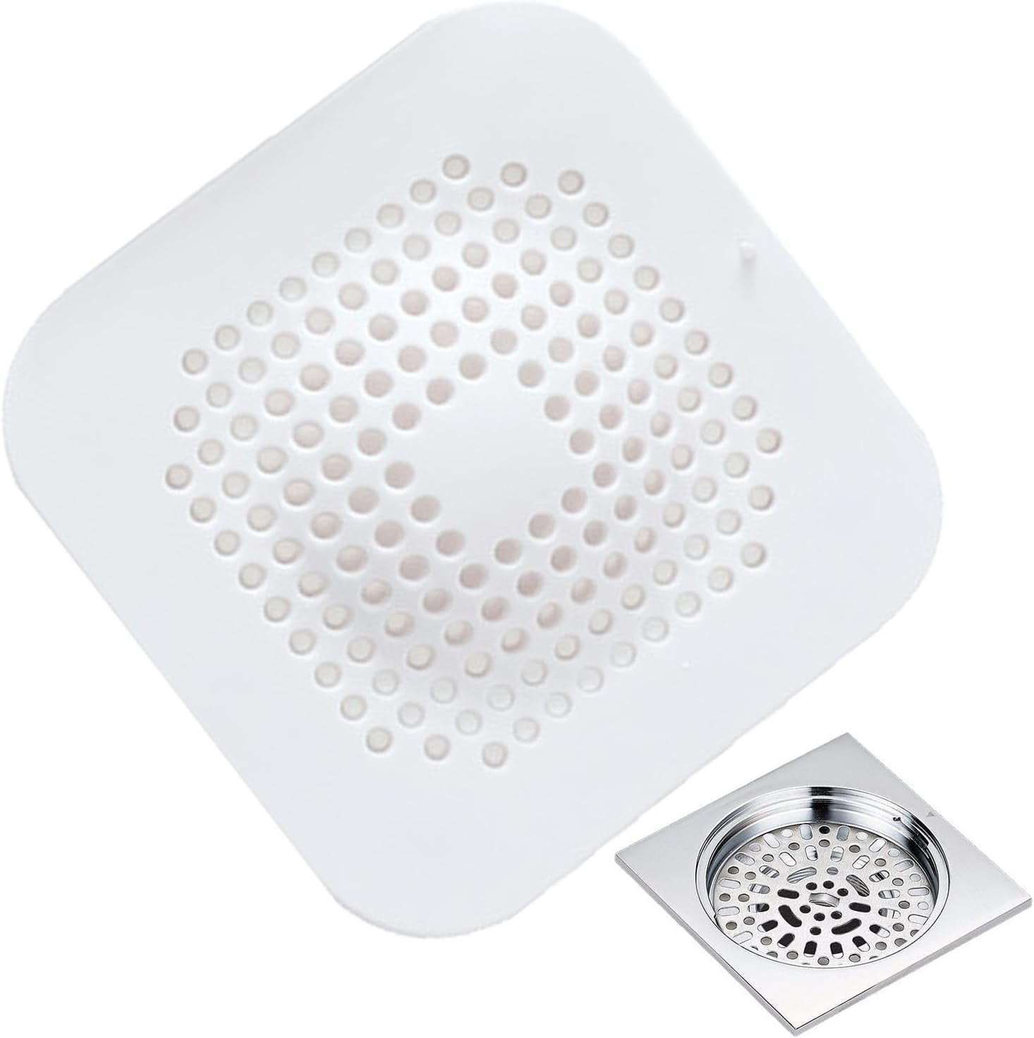 Mesh Shower Drain Cover - Silicone Hair Catchers for Shower,Shower ...
