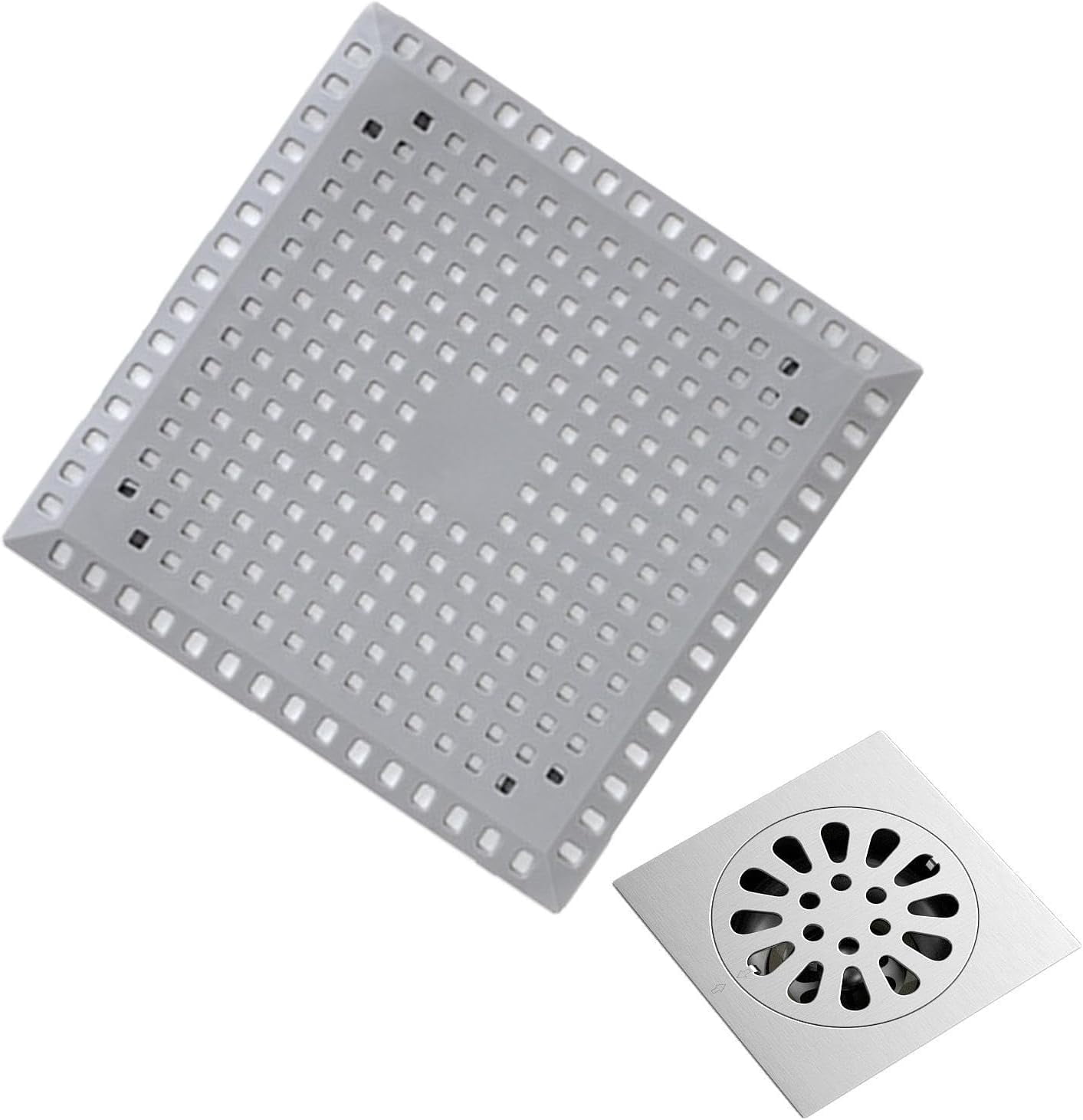 Mesh Shower Strainer Cover, Silicone Hair Catcher Strainer, Shower ...