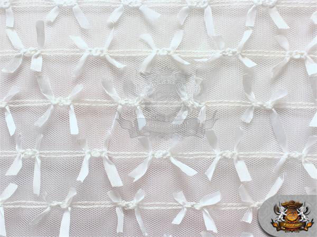 Mesh Snow Ribbon Fabric WHITE / 55" Wide / Sold by the yard - Walmart.com