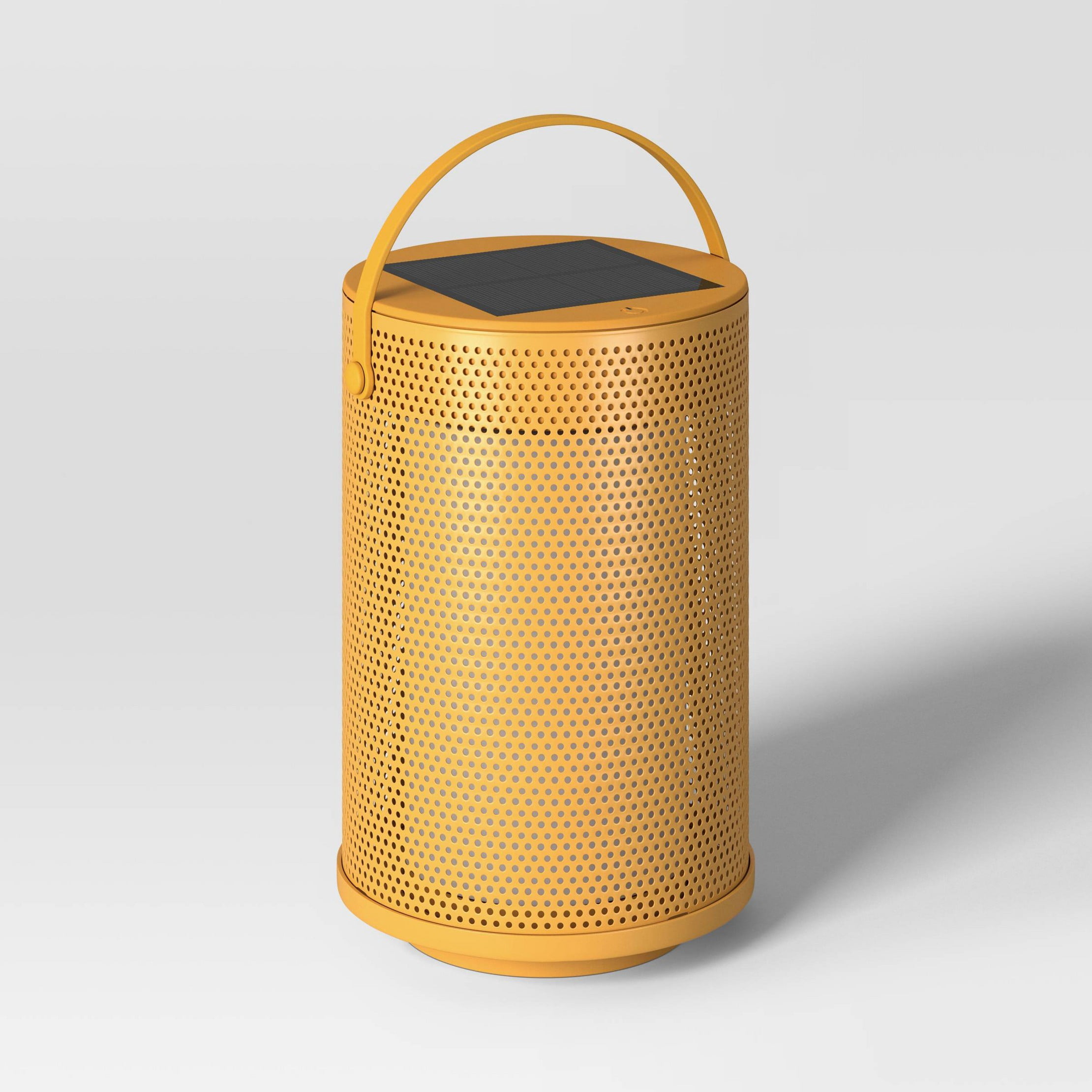 Mesh Solar and Rechargeable USB LED Outdoor Lantern Yellow - Walmart.com