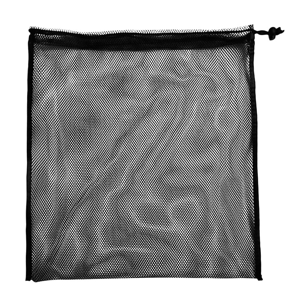 Mesh Sports Equipment Bag Drawstring Storage Sack for Tennis Squash ...