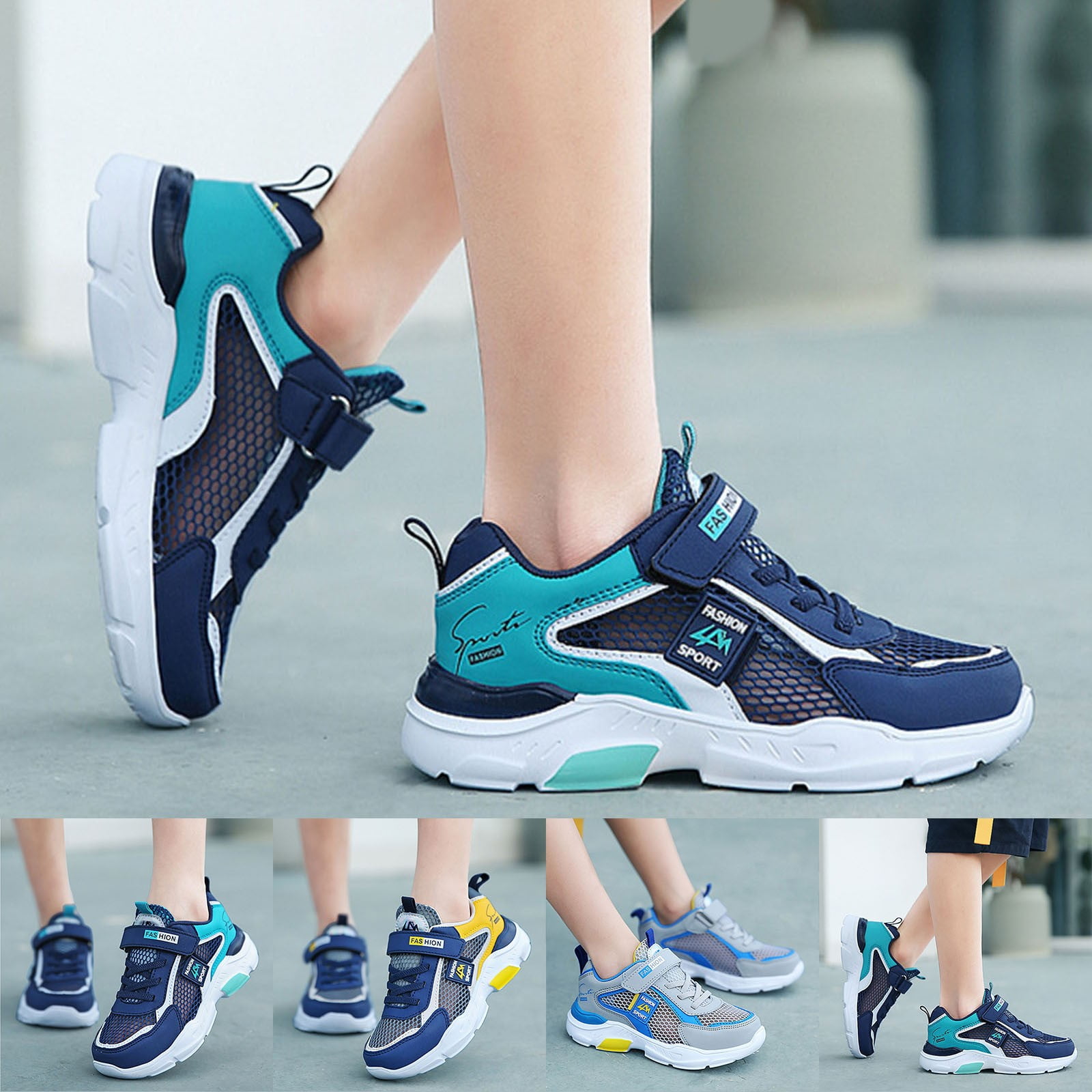 Mesh Spring Breathable Kids Sneakers Single Mesh Casual Versatile ...