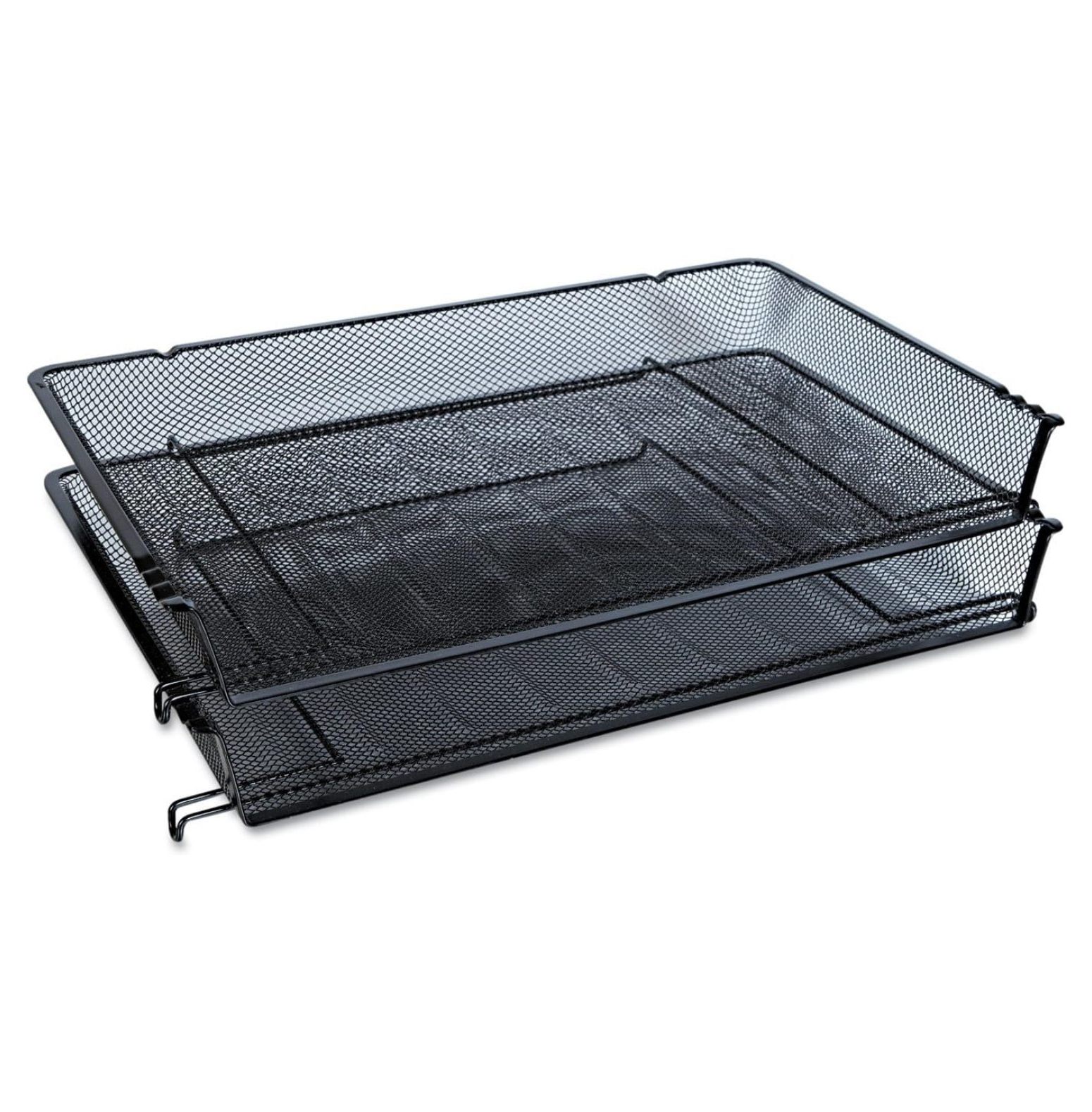 Mesh Stackable Side Load Tray, Legal, Black (6) - Walmart.com