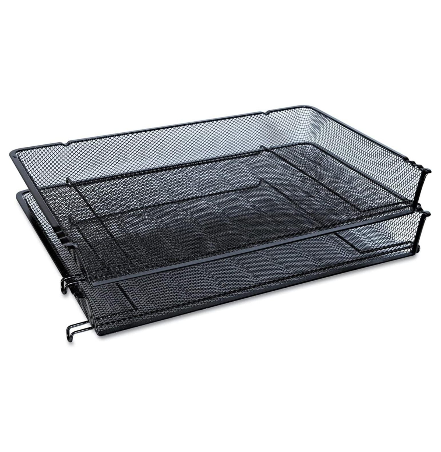 Mesh Stackable Side Load Tray, Legal, Black - Pack of 2 - Walmart.com