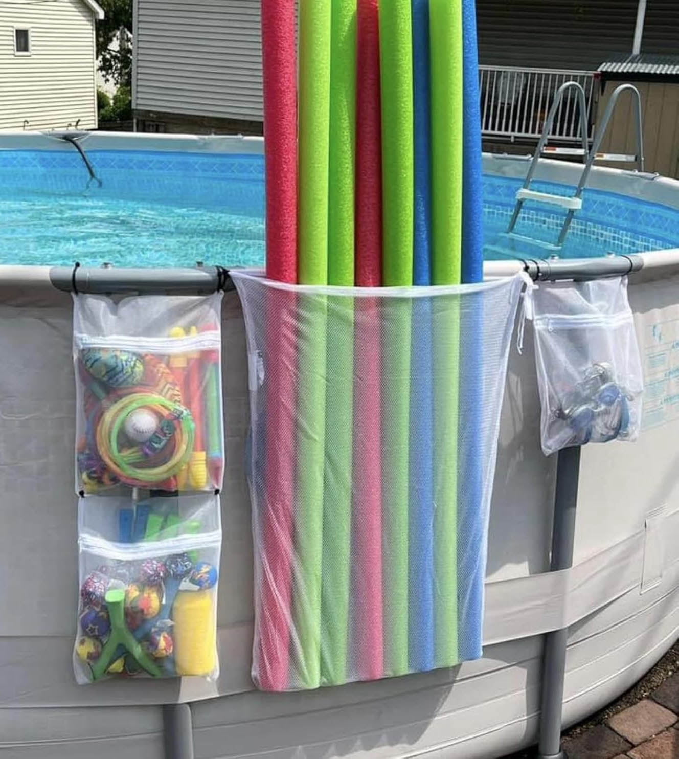 Mesh Storage Bags for Toys, Pool Noodles, Floats – Organize Your Swim ...