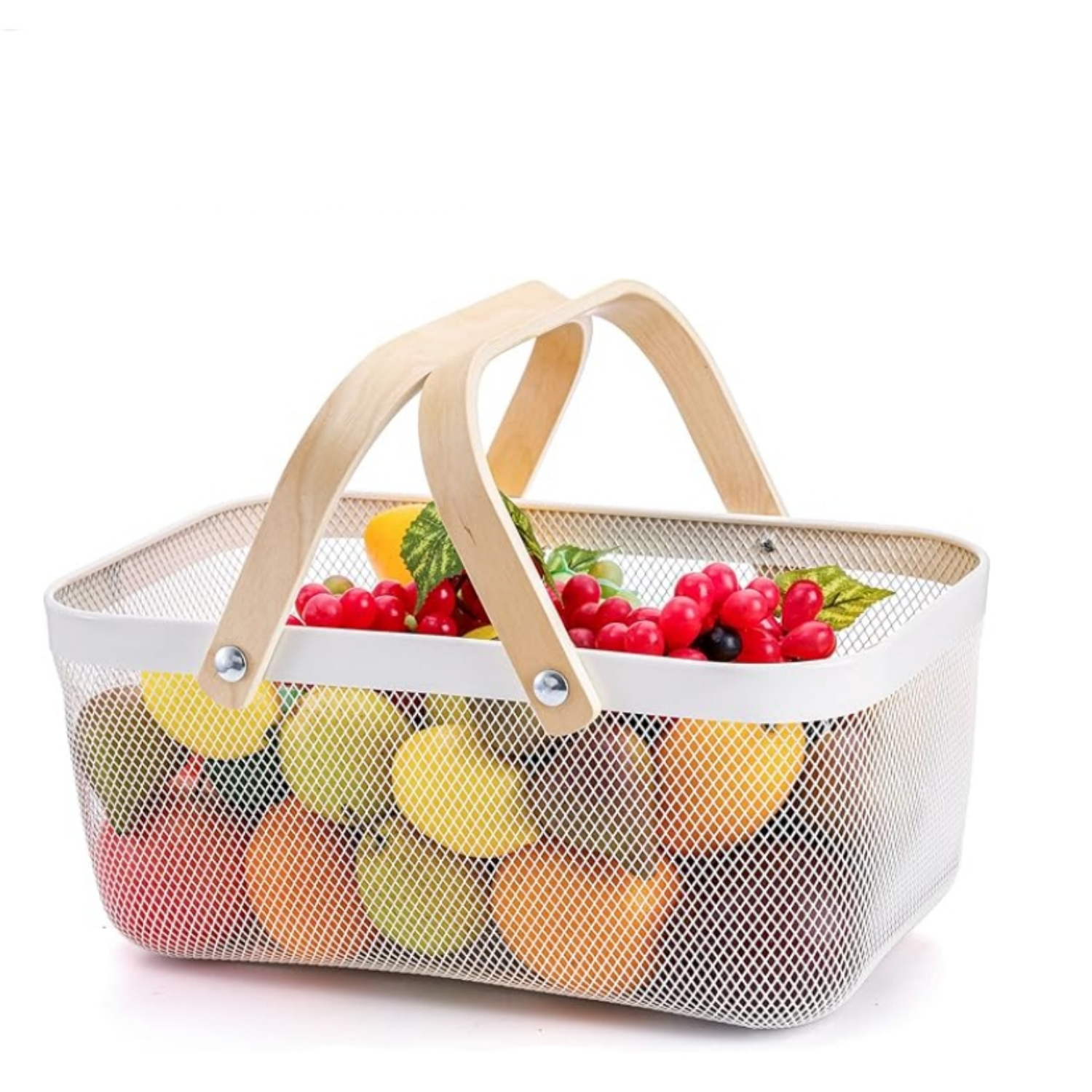 Mesh Storage Basket with Handle, Garden Harvest Basket, Mesh Fruit ...