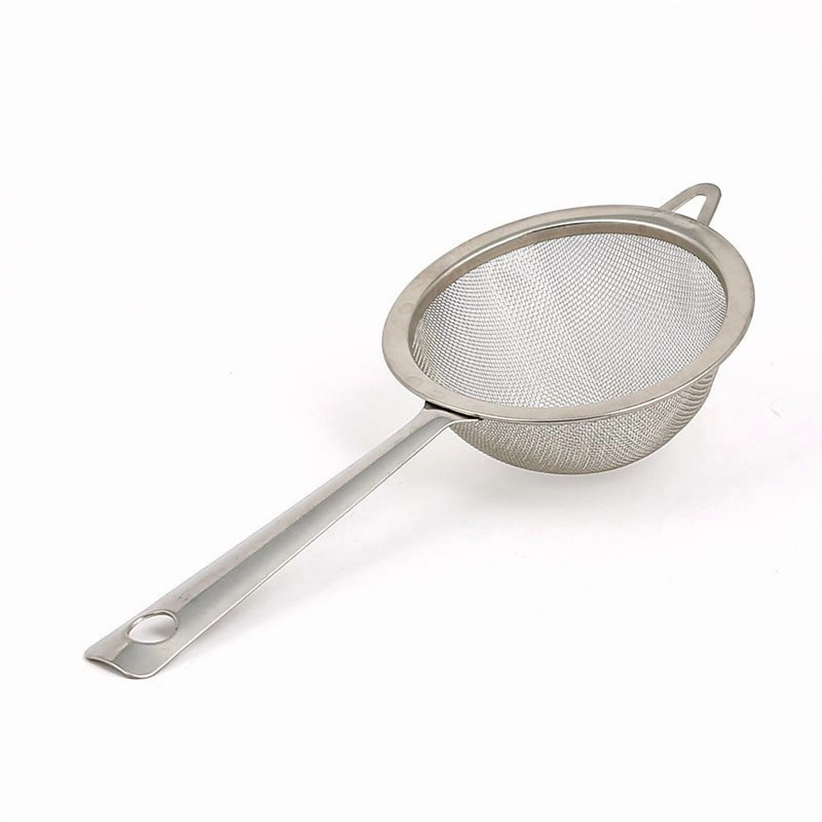 Mesh Strainers, Wire Extra Fine Mesh Strainer with Handle, Small Sifter ...
