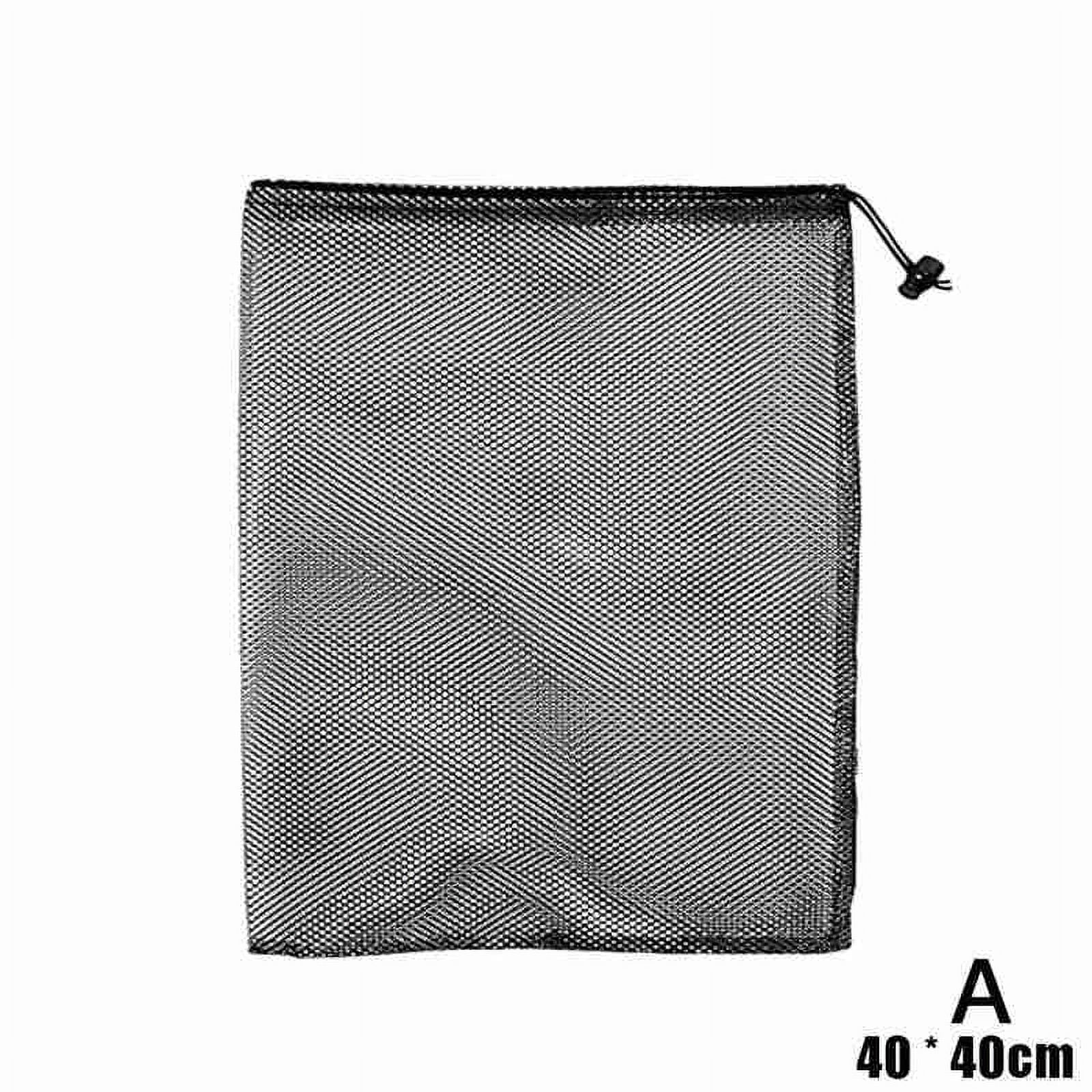 Mesh Stuff Sack Durable Nylon Mesh Drawstring Laundry Bag For Rinsing ...