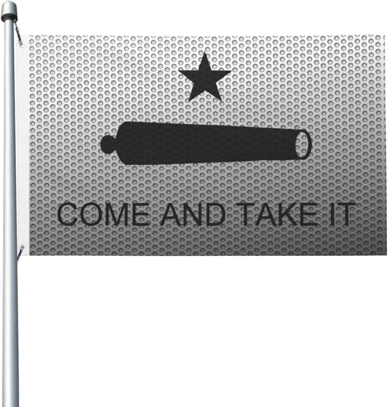 Mesh Style Texas Flag Come And Take It Flag 3x5 Ft Double-Sided Durable Outdoor Decorative ...