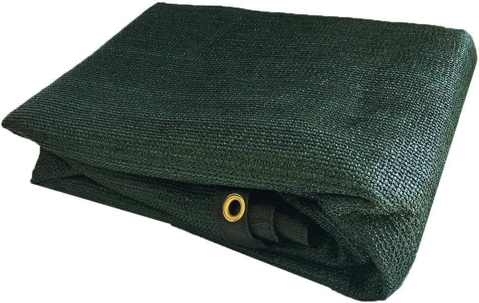 Mesh Tarp (Dark Green) 8'x12' Shade Net Outdoor with Reinforced Corners ...