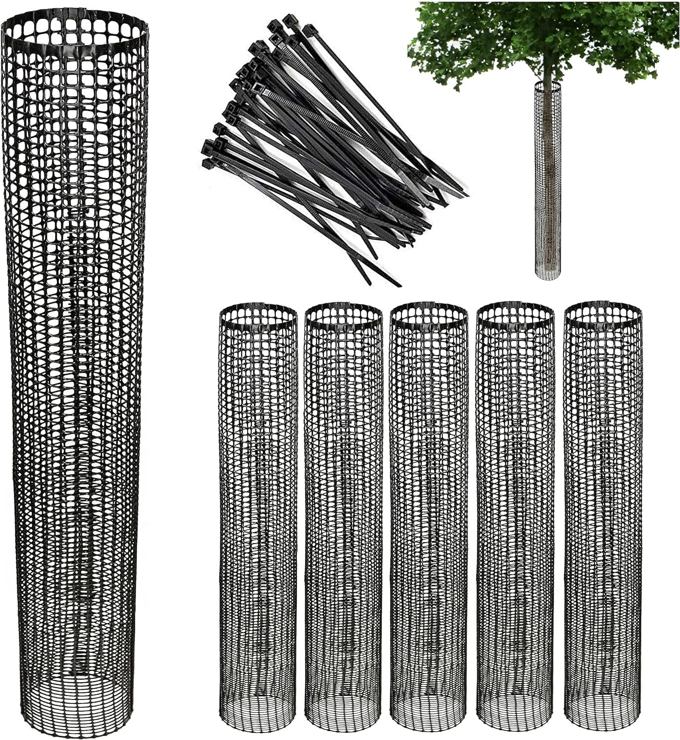 Mesh Tree Bark Protector Guard 24 Inches Tall (5 Pack) Heavy Duty ...