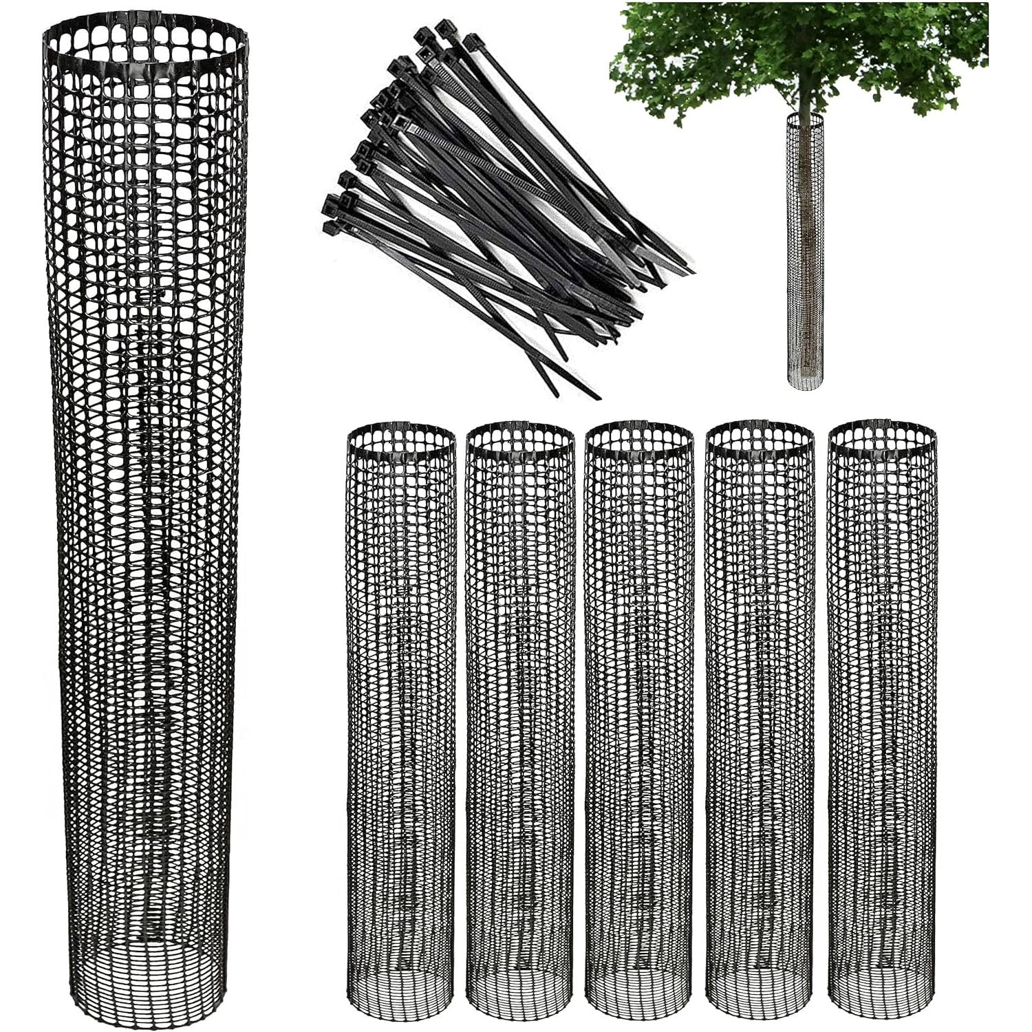 Mesh Tree Bark Protector Guard 48 Inches Tall (5 Pack) Heavy Duty with ...