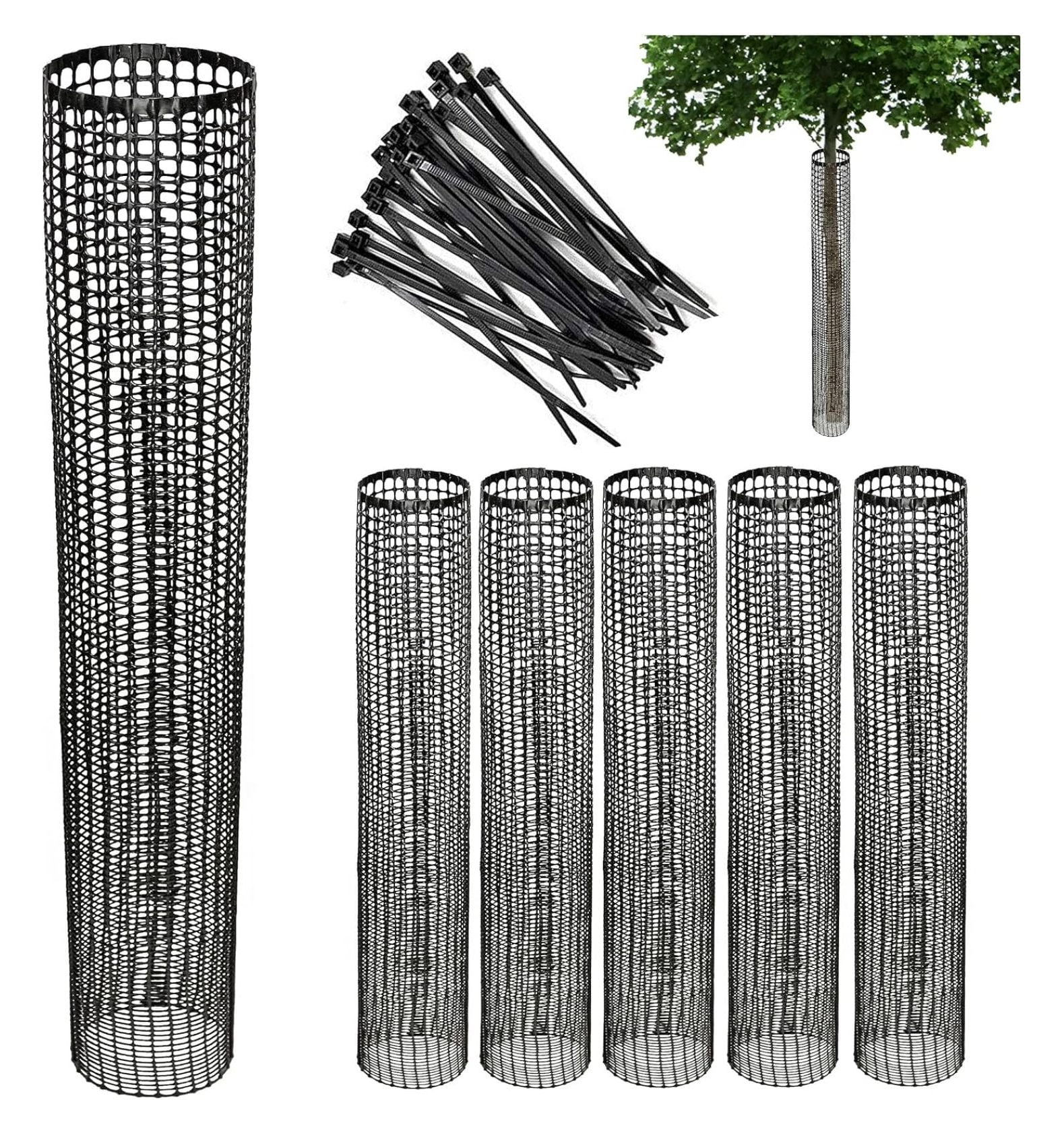 Mesh Tree Protector Guard Inches Tall (5 Pack) Heavy Duty with Zip-Ties ...