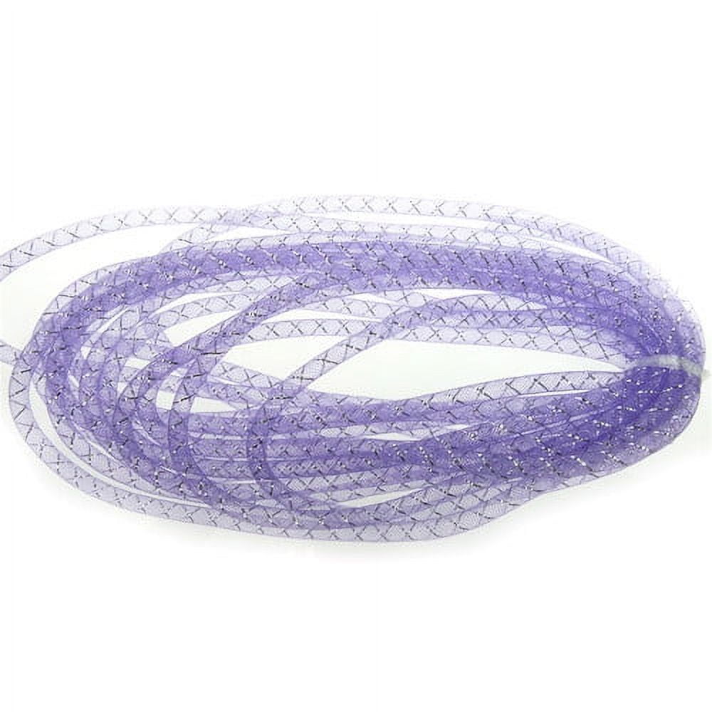 Mesh Tubing Deco Flex Ribbon, 8mm, 10-yard, Lavender - Walmart.com