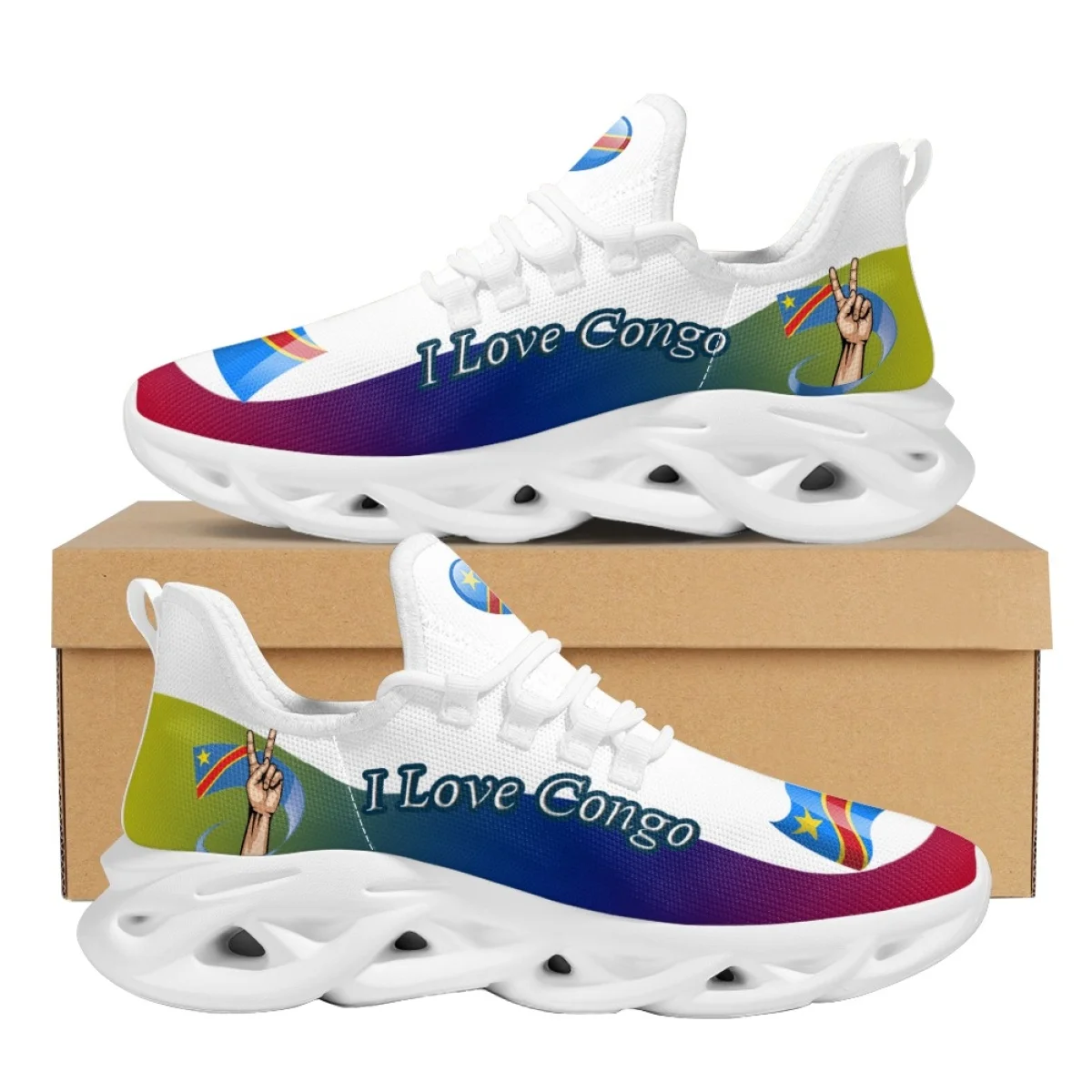 Mesh Vet Shoes for Women Congo Flag Brand Design Female Lightweight ...