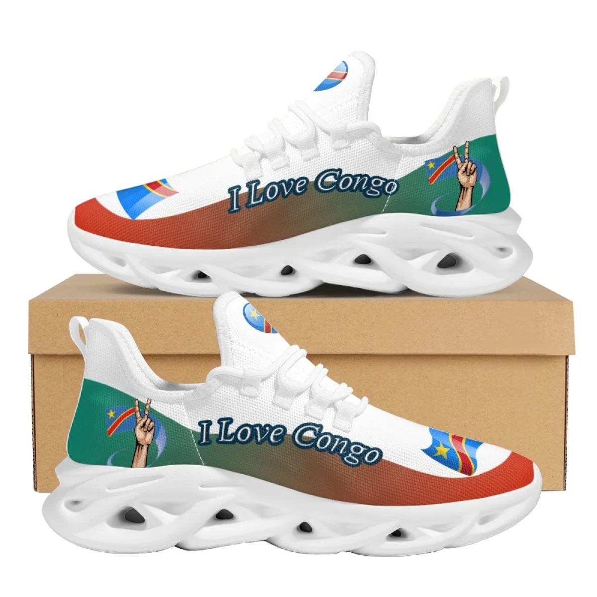 Mesh Vet Shoes for Women Congo Flag Brand Design Female Lightweight ...